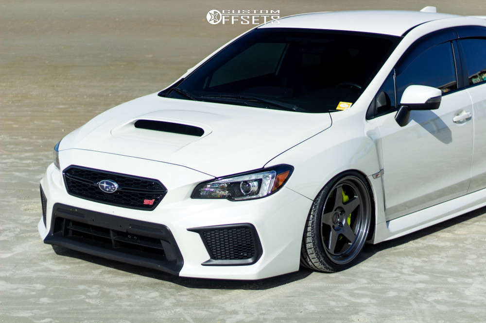 2019 Subaru WRX STI with 18x9.5 22 Kansei Knp and 225/35R18 Achilles ...
