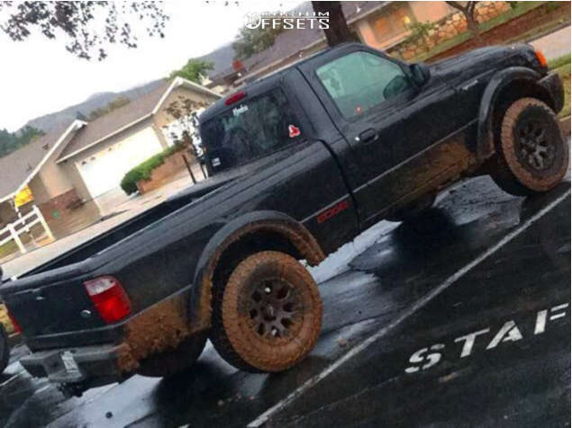 2003 Ford Ranger with 16x9 -12 Helo He878 and 265/70R16 Falken WildPeak ...