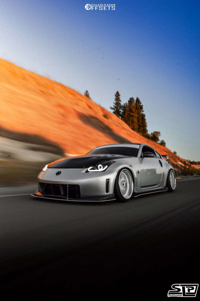 2008 Nissan 350Z with 19x10 15 Weds Cerberus and 245/35R19 Nankang NS ...