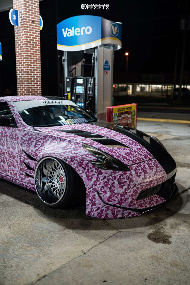 2009 Nissan 370Z with 19x12.5 -35 Infinitewerks Is and 285/35R19 ...