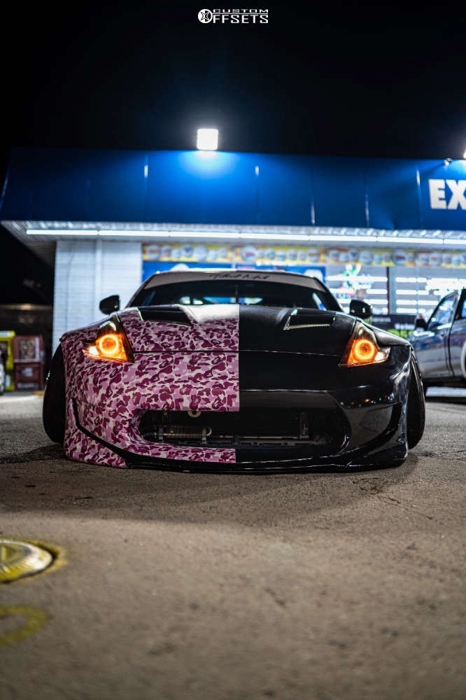 2009 Nissan 370Z with 19x12.5 -35 Infinitewerks Is and 285/35R19 ...