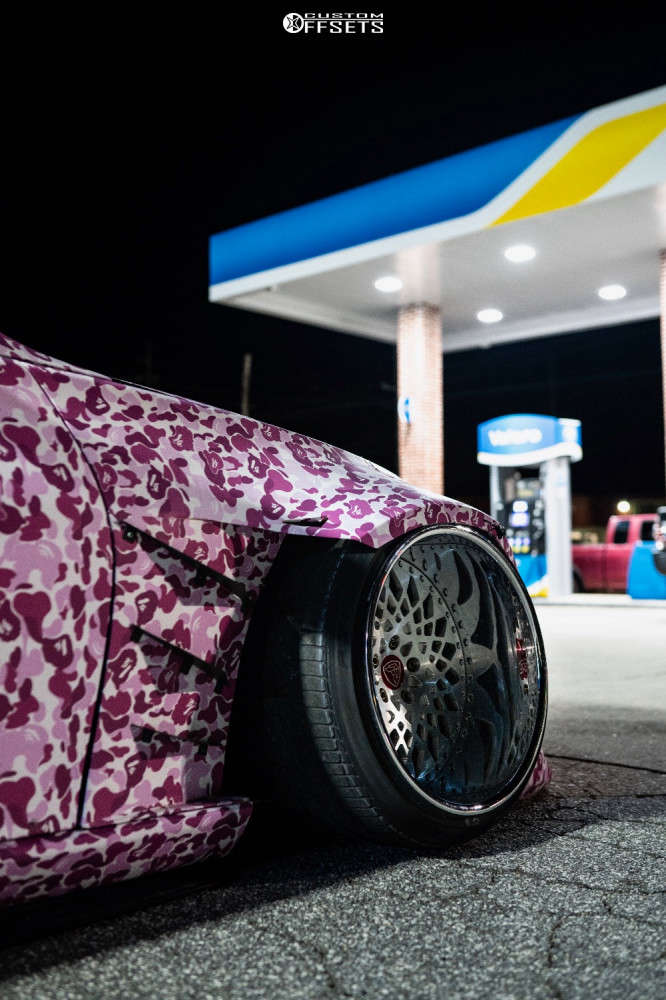 2009 Nissan 370Z with 19x12.5 -35 Infinitewerks Is and 285/35R19 ...