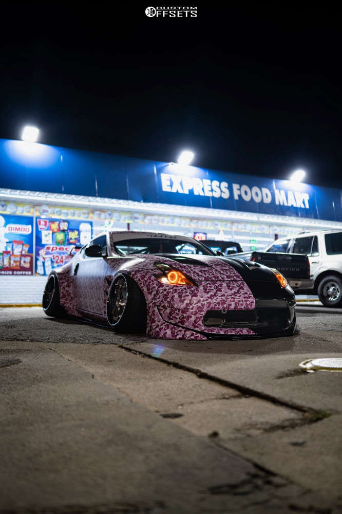 2009 Nissan 370Z with 19x12.5 -35 Infinitewerks Is and 285/35R19 ...