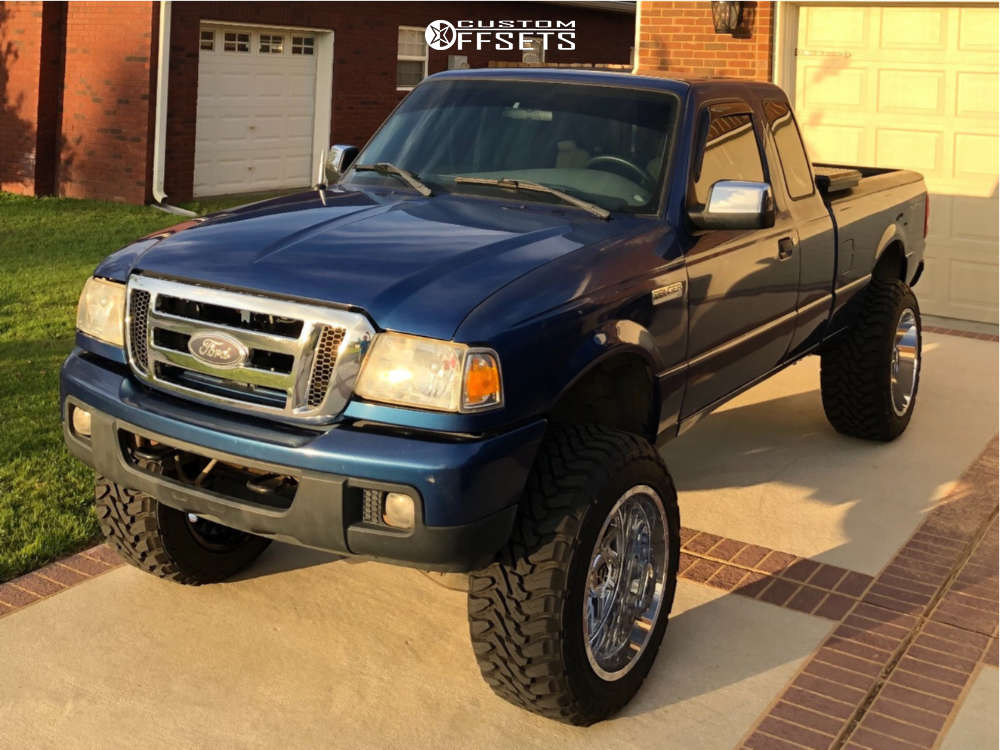 2007 Ford Ranger with 20x12 -44 TIS 544V and 33/12.5R20 Toyo Tires Open ...