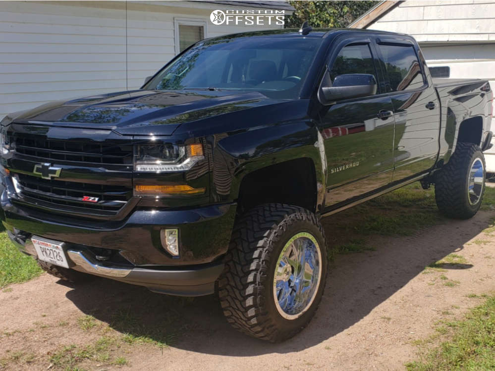 2017 Chevrolet Silverado 1500 with 20x12 -44 RBP Glock and 35/12.5R20 ...