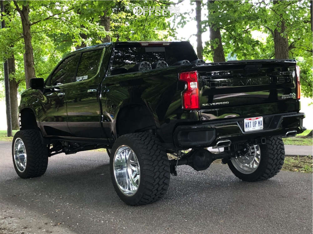 2019 Chevrolet Silverado 1500 with 24x14 -73 American Force Trax Ss and ...