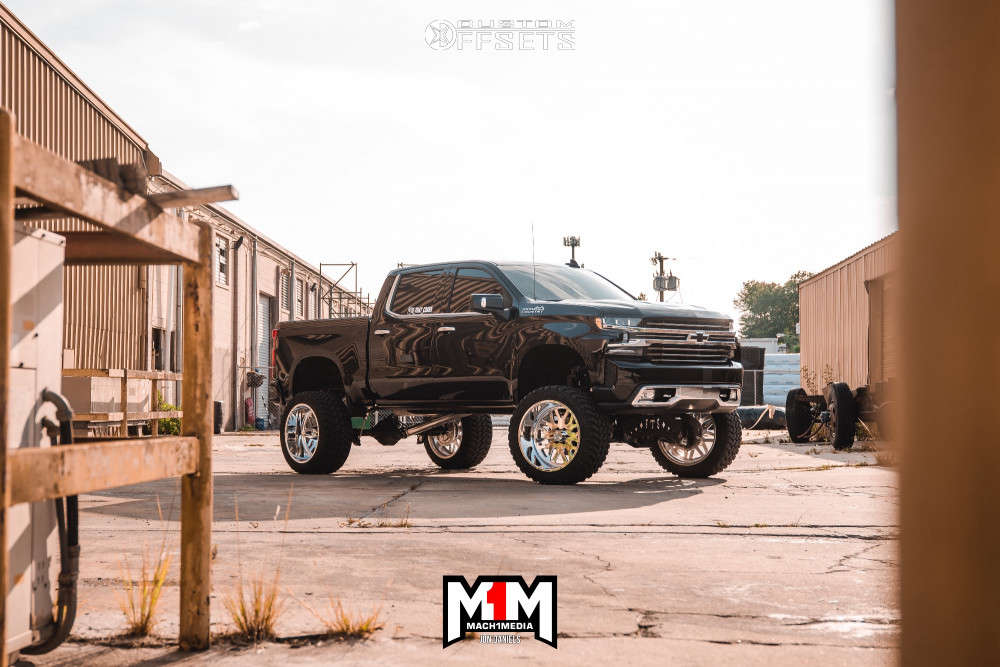 2019 Chevrolet Silverado 1500 with 24x14 -73 American Force Trax Ss and ...