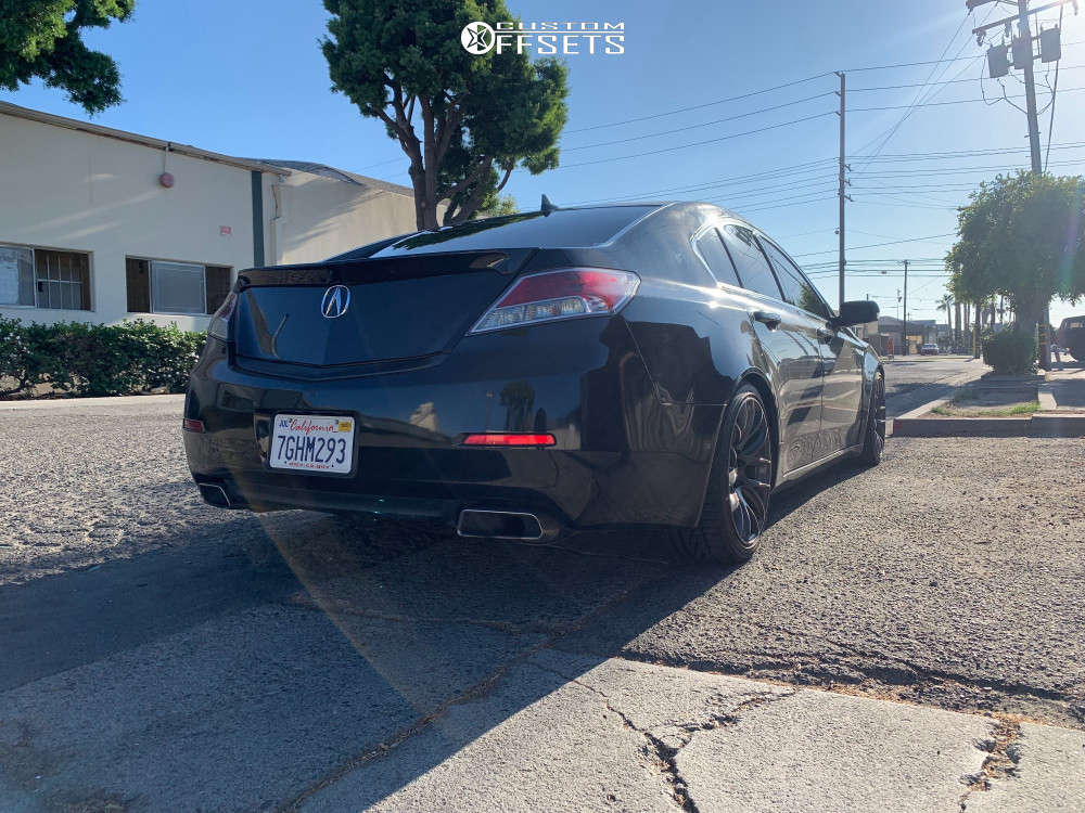2014 Acura TL with 18x9.5 40 ESR Sr12 and 265/35R18 Falken Ziex Ze950 ...