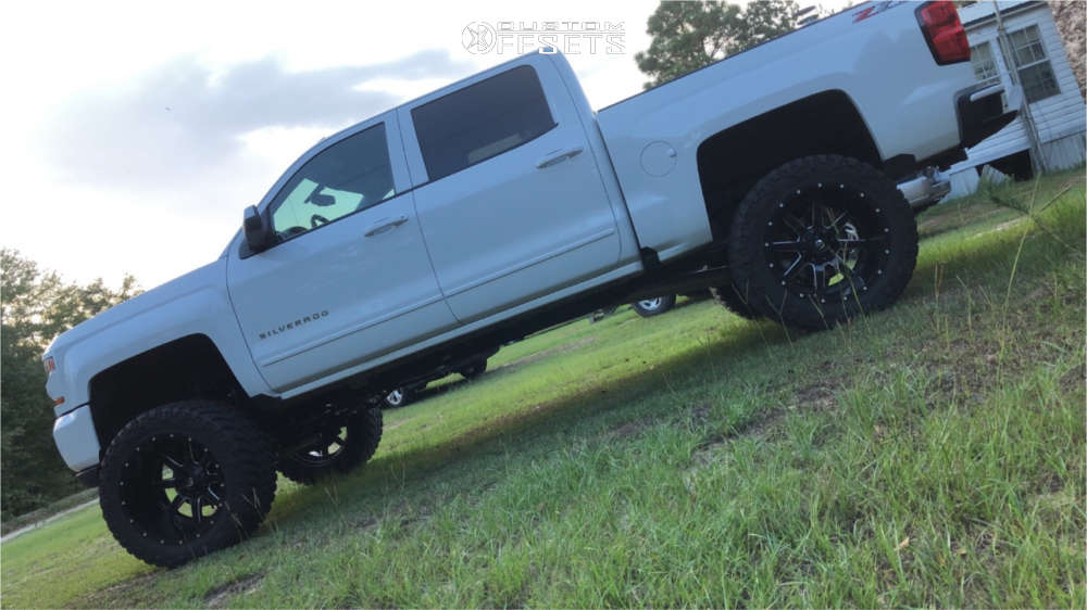 2018 Chevrolet Silverado 1500 with 22x14 -76 Fuel Maverick and 375/45R22 Nitto Trail Grappler ...