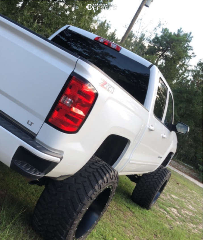 2018 Chevrolet Silverado 1500 with 22x14 -76 Fuel Maverick and 375 ...