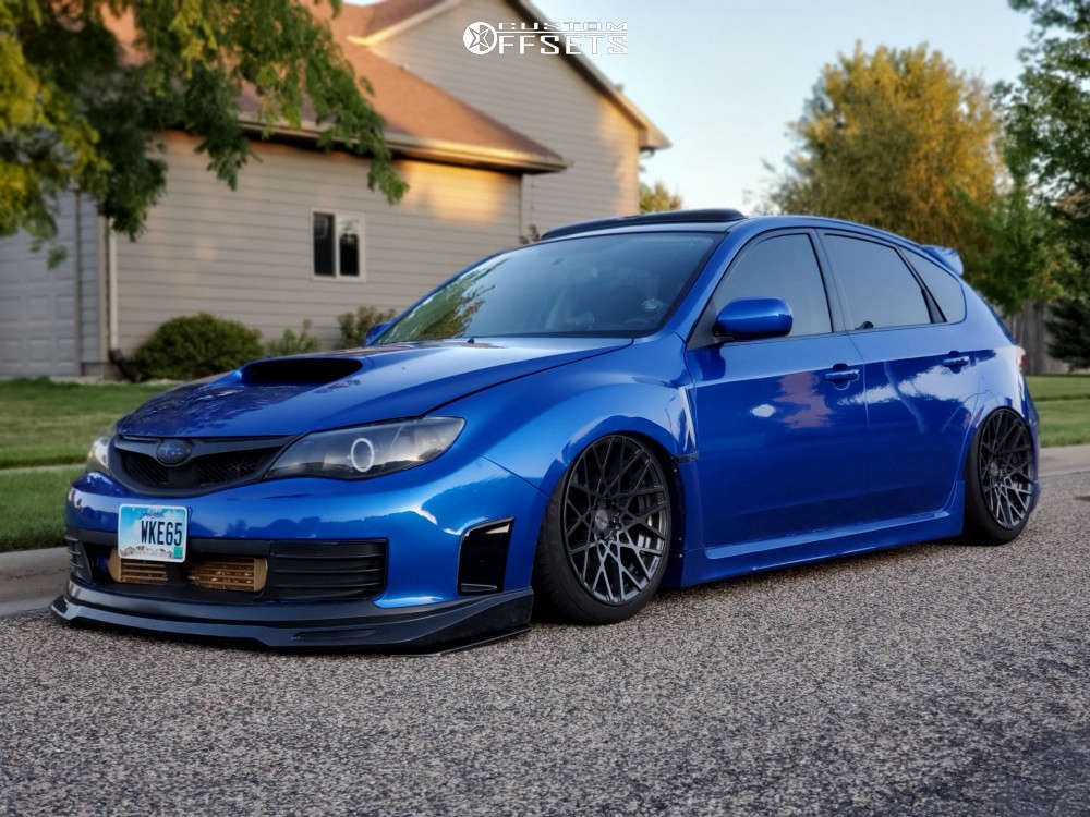 2010 Subaru Impreza with 18x9.5 35 Rotiform Blq and 225/40R18 Federal ...