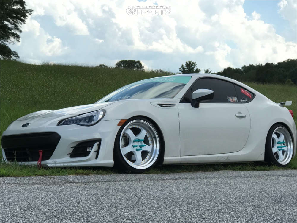 2018 Subaru BRZ with 18x9.5 35 Aodhan Ah03 and 215/35R18 Crosswind A/t and Coilovers | Custom ...