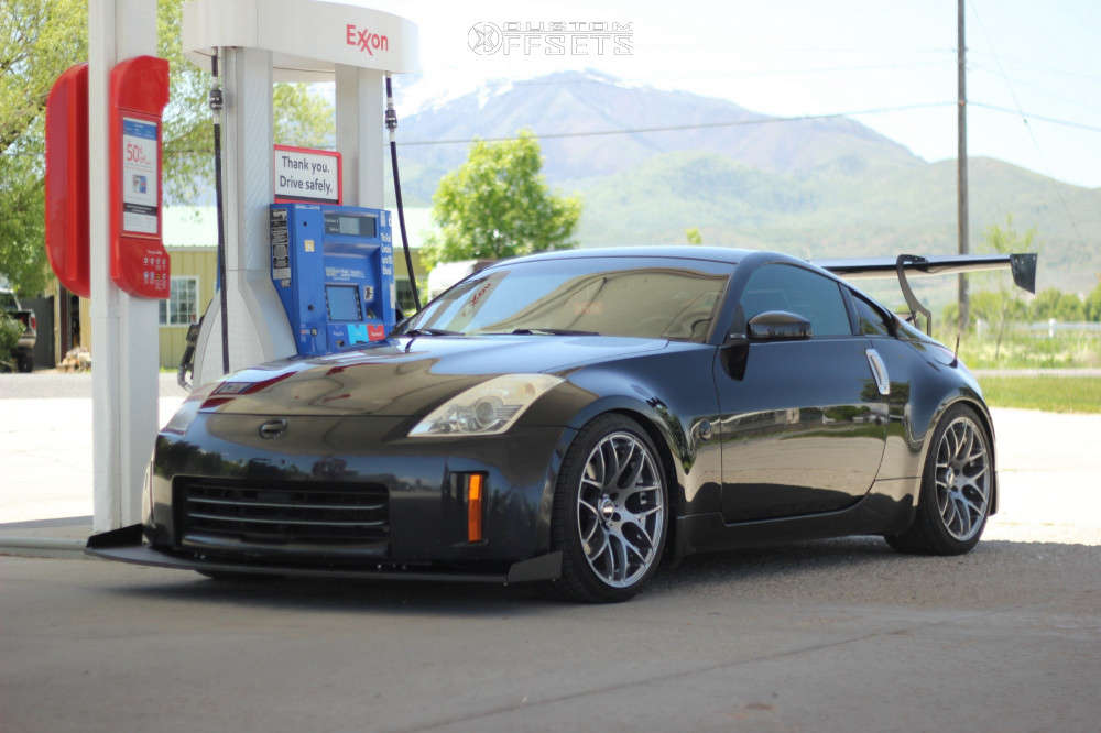 2008 Nissan 350Z with 19x9.5 22 VMR V710 and 255/35R19 BFGoodrich G ...