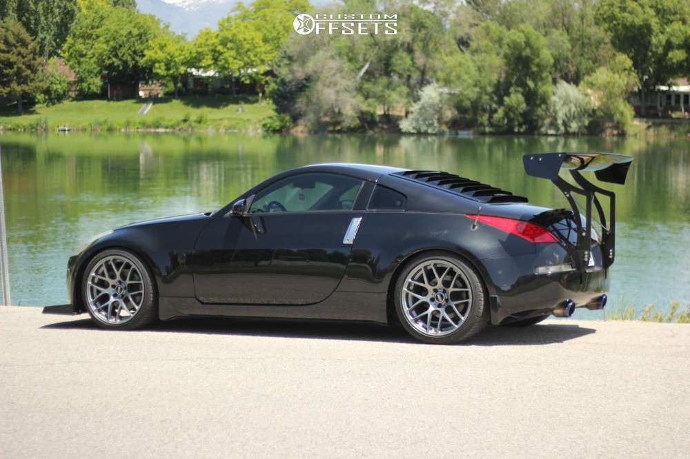 2008 Nissan 350Z with 19x9.5 22 VMR V710 and 255/35R19 BFGoodrich G ...
