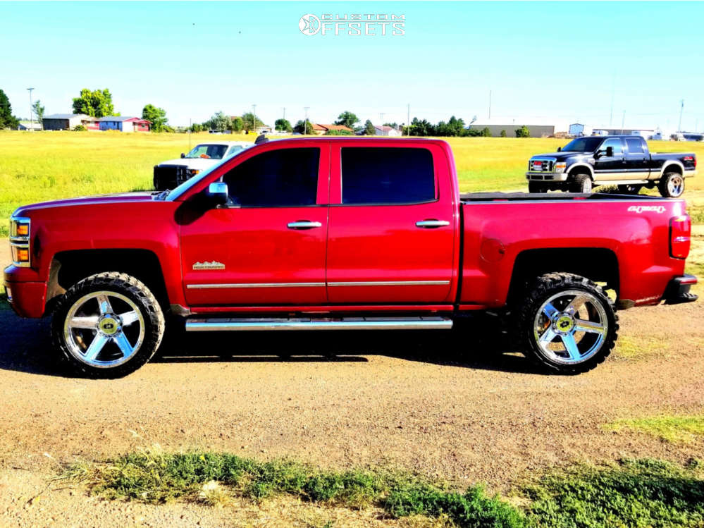 2014 Chevrolet Silverado 1500 with 22x11.5 -44 Vision Empire and 33/12 ...