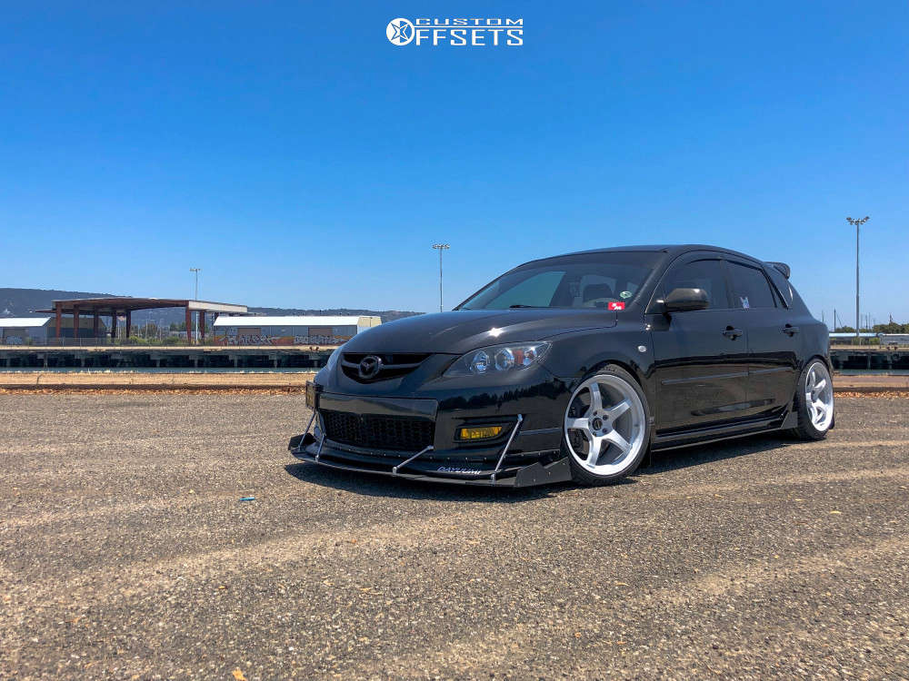 2009 Mazda MazdaSpeed3 with 18x9.5 38 Gram Lights 57cr and 235/40R18 ...