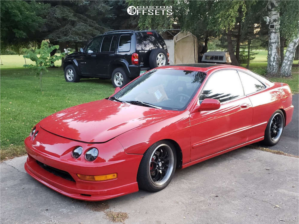 1999 Acura Integra with 16x7 40 Konig Lightning and 205/50R16 Kumho ...