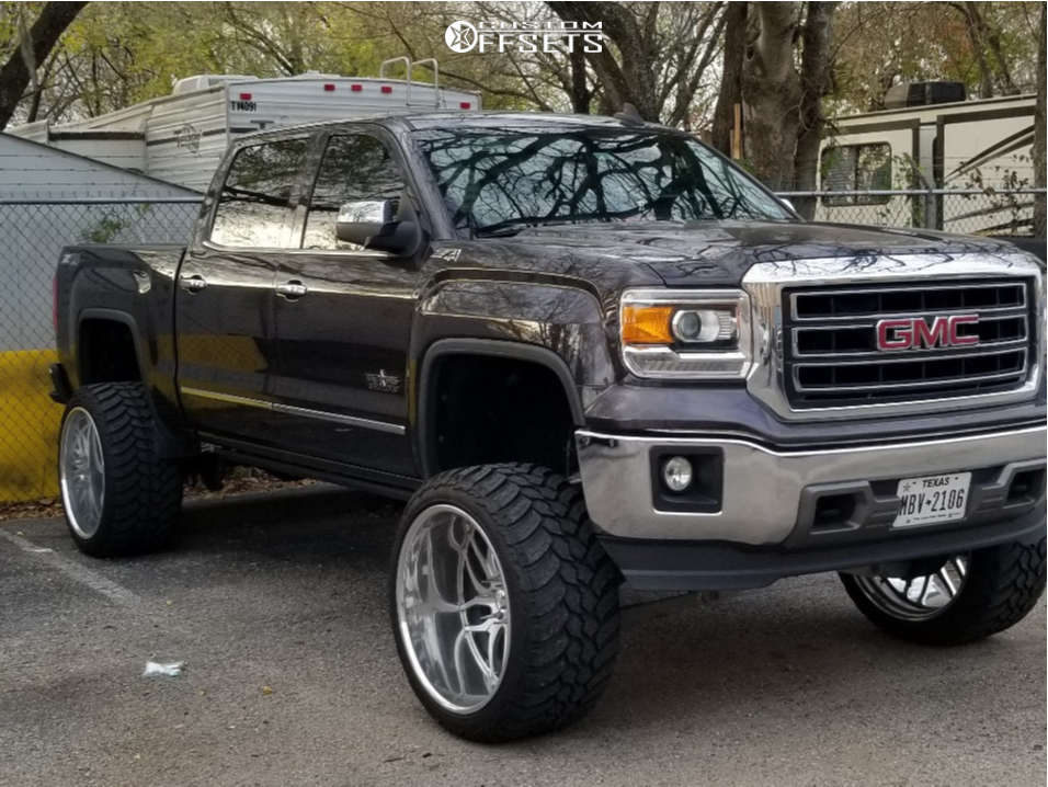 2015 GMC Sierra 1500 with 24x14 -76 Intro Dynamic and 35/13.5R24 AMP ...