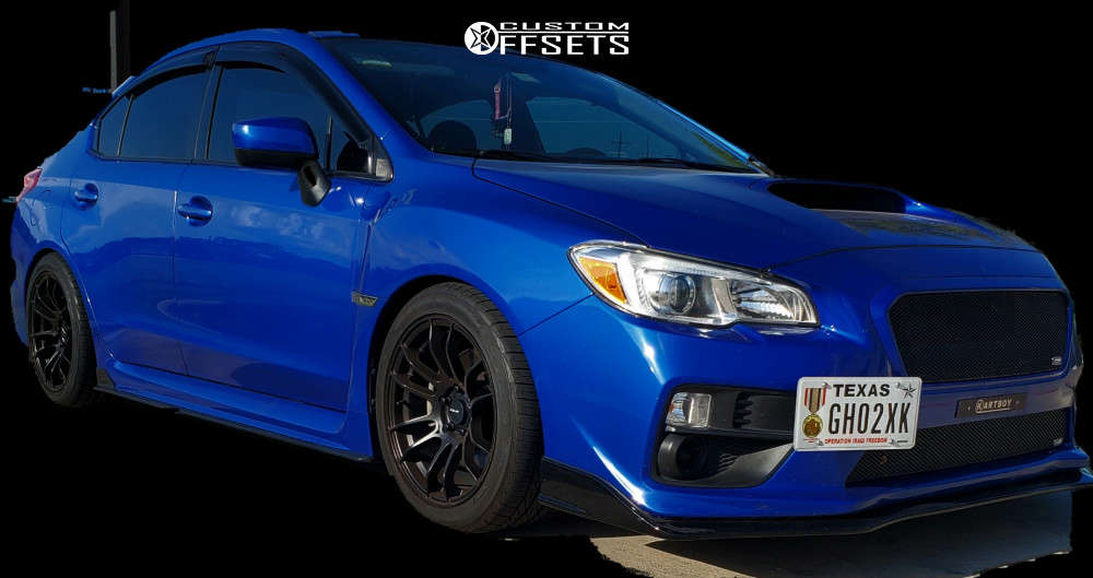 2015 Subaru WRX with 17x9 38 AVID1 AV20 and 255/40R17 Nitto Motivo and ...