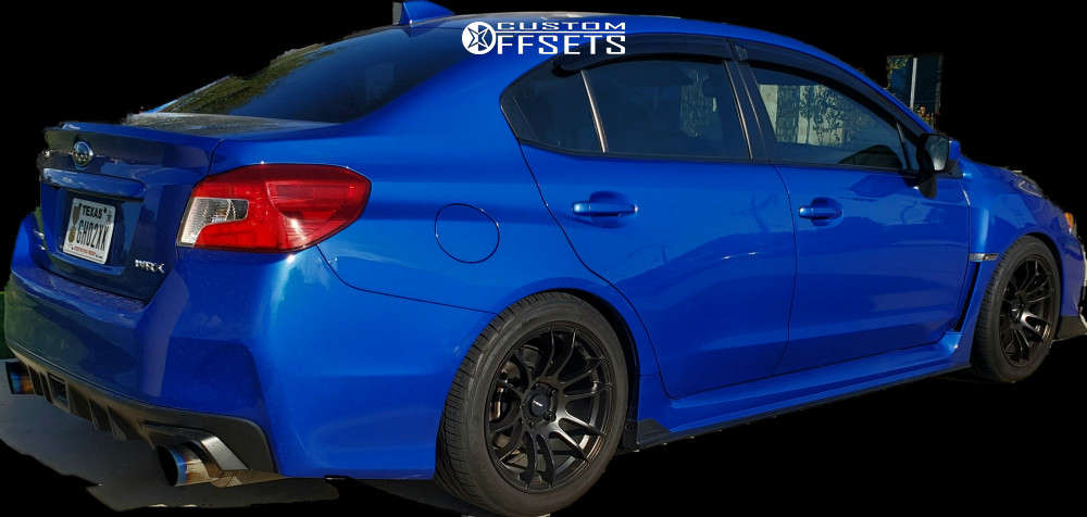 2015 Subaru WRX with 17x9 38 AVID1 AV20 and 255/40R17 Nitto Motivo and ...
