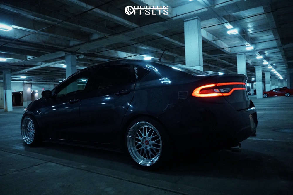 2014 Dodge Dart with 18x9.5 35 ESR Sr05 and 225/40R18 Nokian and ...