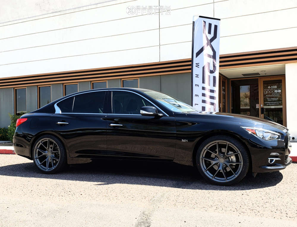 2017 INFINITI Q50 with 20x9 30 Aodhan Ls007 and 245/35R20 Delinte D7 ...