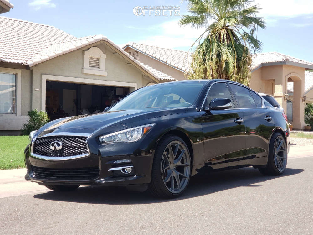 2017 INFINITI Q50 with 20x9 30 Aodhan Ls007 and 245/35R20 Delinte D7 ...