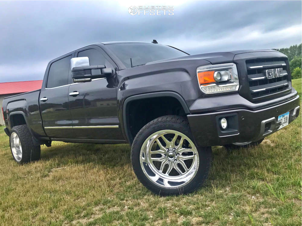 2014 GMC Sierra 1500 with 22x12 -51 Fuel Forged Ffc66 and 33/12.5R22 ...