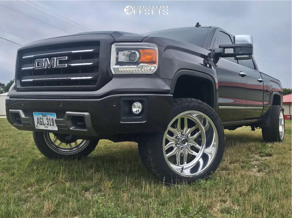 2014 GMC Sierra 1500 with 22x12 -51 Fuel Forged Ffc66 and 33/12.5R22 ...