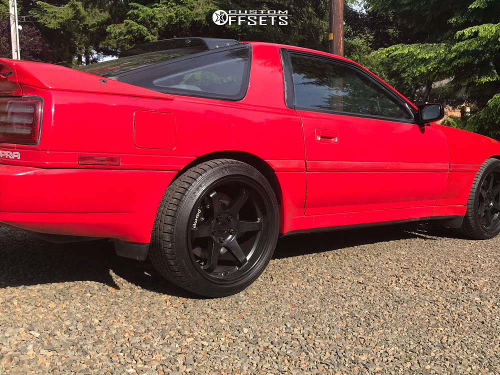 1988 Toyota Supra with 18x8.5 30 ESR Sr07 and 245/40R18 Michelin Pilot ...