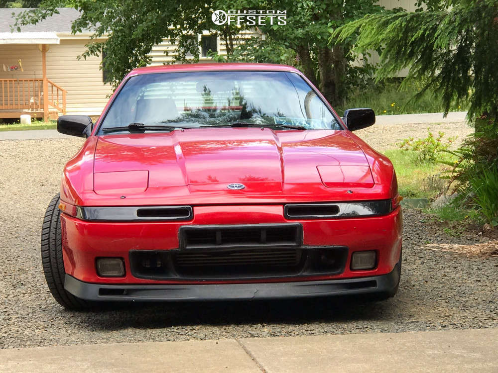 1988 Toyota Supra with 18x8.5 30 ESR Sr07 and 245/40R18 Michelin Pilot ...