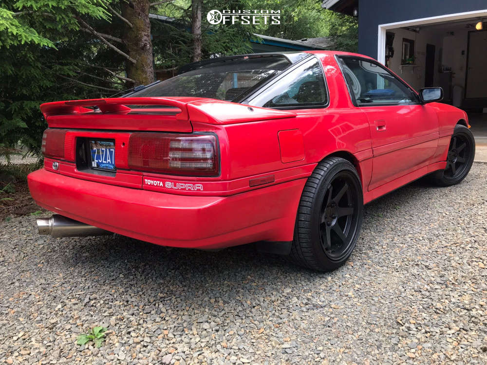 1988 Toyota Supra with 18x8.5 30 ESR Sr07 and 245/40R18 Michelin Pilot ...