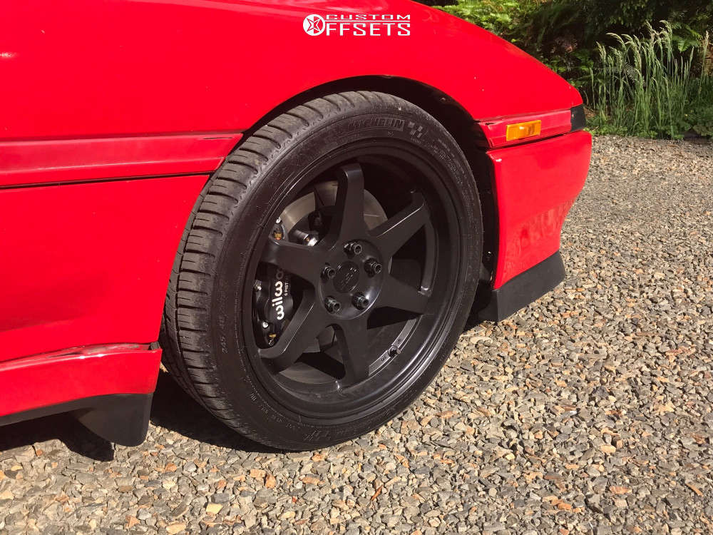 1988 Toyota Supra with 18x8.5 30 ESR Sr07 and 245/40R18 Michelin Pilot ...