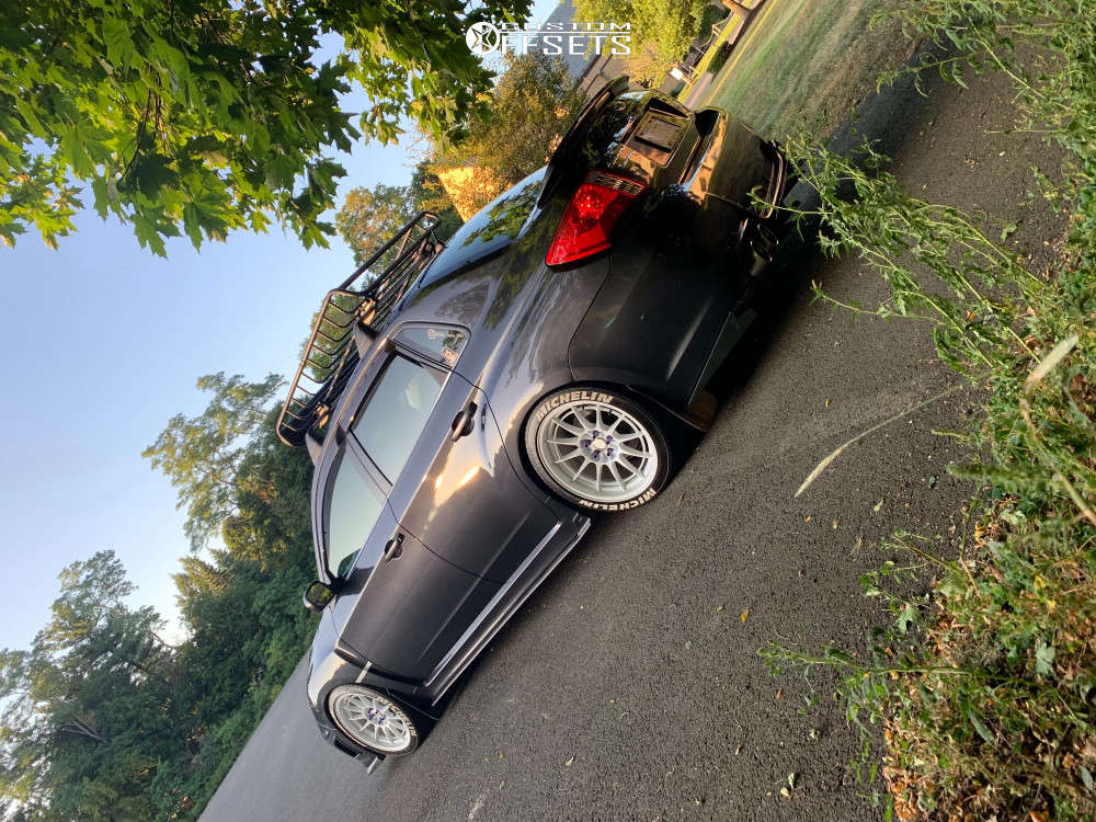 2013 Subaru WRX with 18x9.5 40 Enkei Nt03 and 265/35R18 Michelin Pilot ...
