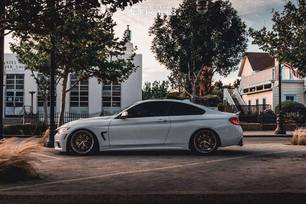 2016 BMW 435i with 19x8.5 35 ESR Rf2 and 255/35R19 Pirelli P-zero and ...