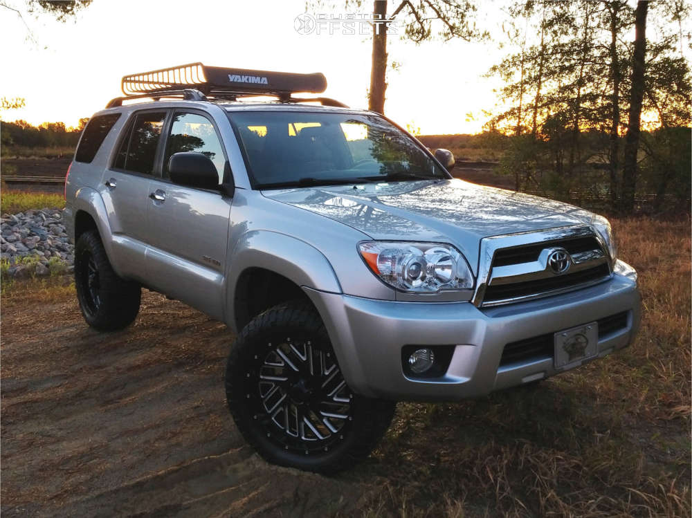 2006 Toyota 4Runner with 20x9 -12 Havok H110 and 275/55R20 Nitto Ridge ...