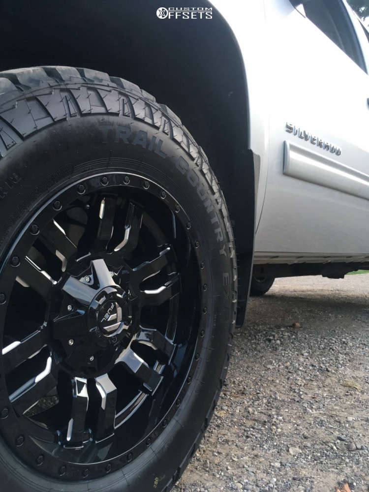 2013 Chevrolet Silverado 1500 with 18x9 -12 Fuel Sledge and 285/65R18 ...
