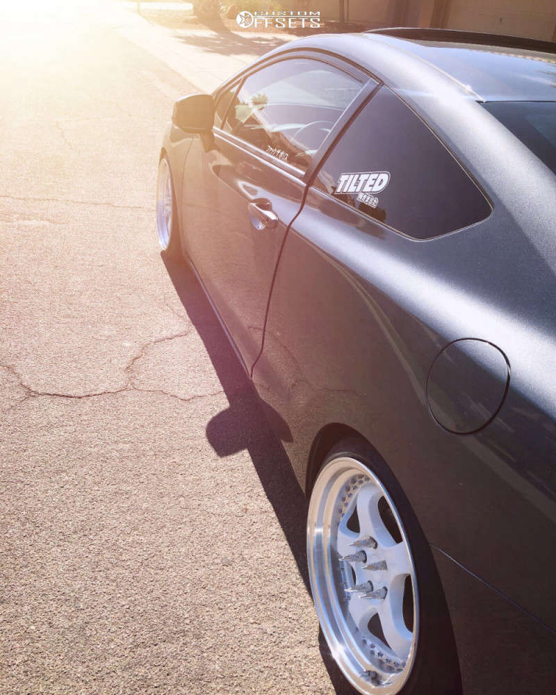 2012 Honda Civic with 18x9.5 35 ESR Sr06 and 215/40R18 Nexen Nfera Su1 ...