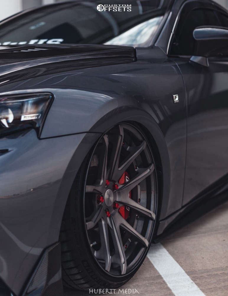 2014 Lexus IS350 with 19x9.5 32 Rotiform Sna and 225/35R19 Michelin ...