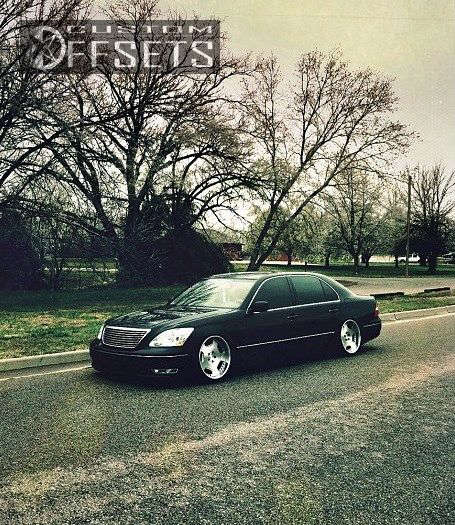 2004 Lexus LS430 with 19x9 4 Leon Hardiritt Ritters and 215/35R19 ...