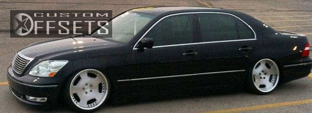 2004 Lexus LS430 with 19x9 4 Leon Hardiritt Ritters and 215/35R19 ...