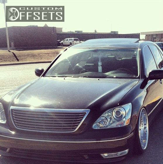 2004 Lexus LS430 with 19x9 4 Leon Hardiritt Ritters and 215/35R19 ...