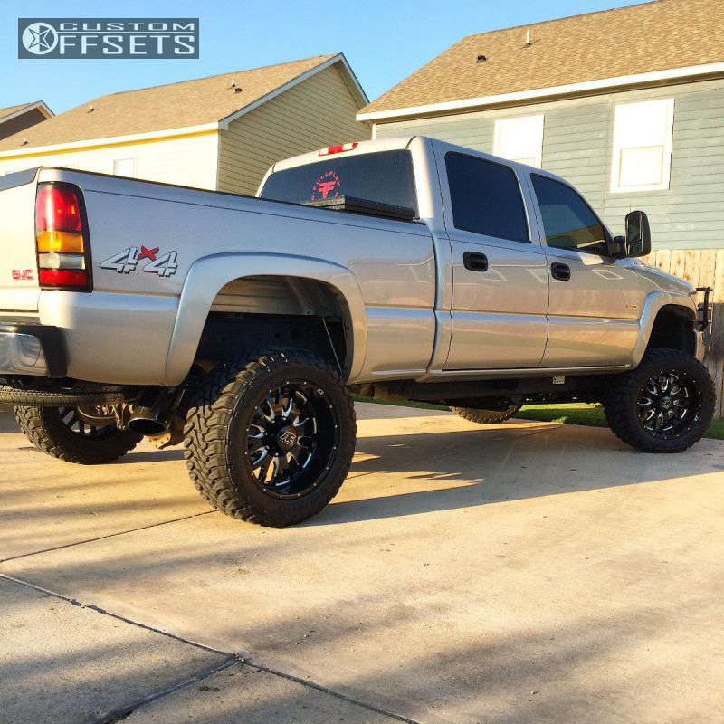 2006 GMC Sierra 2500 HD with 20x10 -14 Axe Offroad 507 and 33/12.5R20 ...