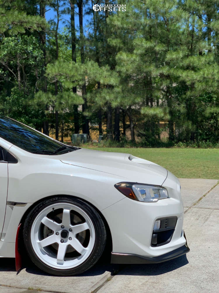 2017 Subaru WRX with 18x9.5 24 AVID1 AV6 and 245/40R18 Firestone Indy ...