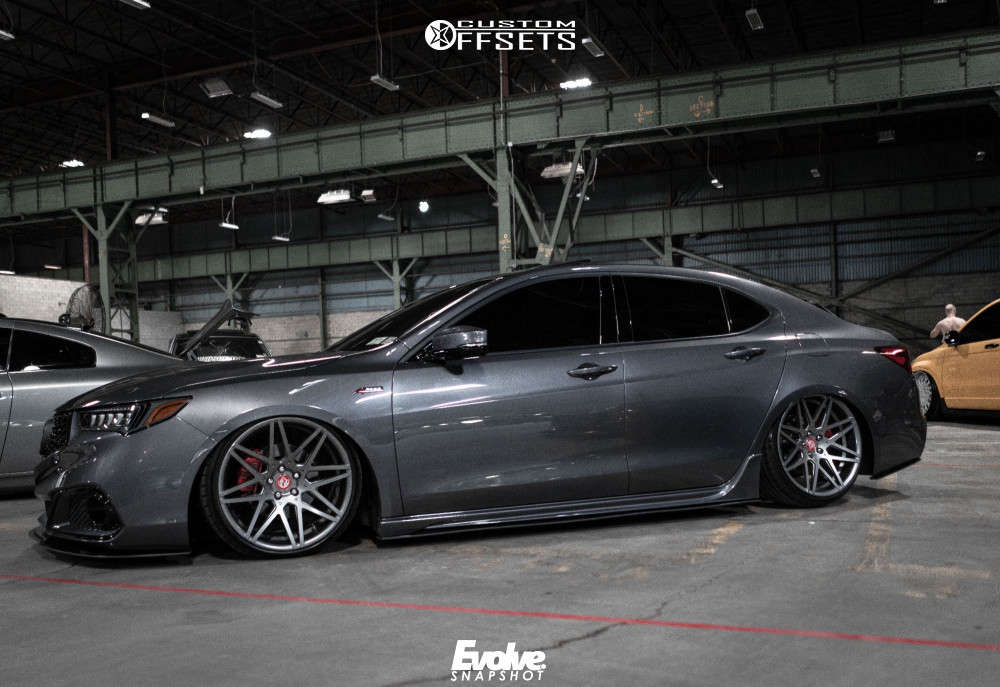 2019 Acura TLX with 20x10.5 48 VIP Modular Vrc13 and 235/35R20 Lexani ...