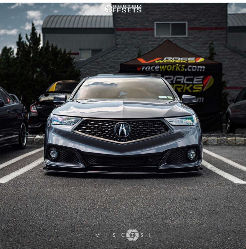 2019 Acura TLX with 20x10.5 48 VIP Modular Vrc13 and 235/35R20 Lexani ...