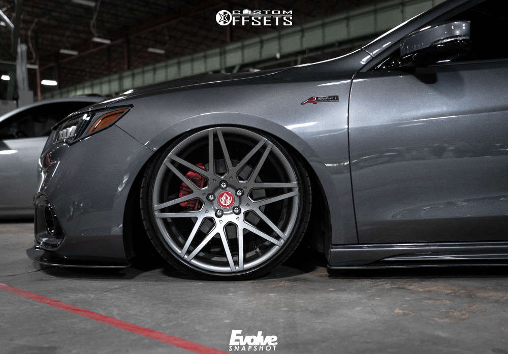 2019 Acura TLX with 20x10.5 48 VIP Modular Vrc13 and 235/35R20 Lexani ...