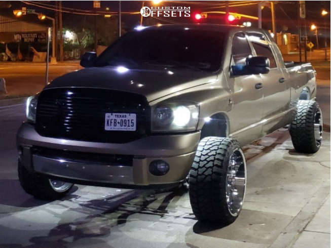 2007 Dodge Ram 2500 with 24x14 -76 Tuff T2a and 33/14.5R24 Fury Offroad ...