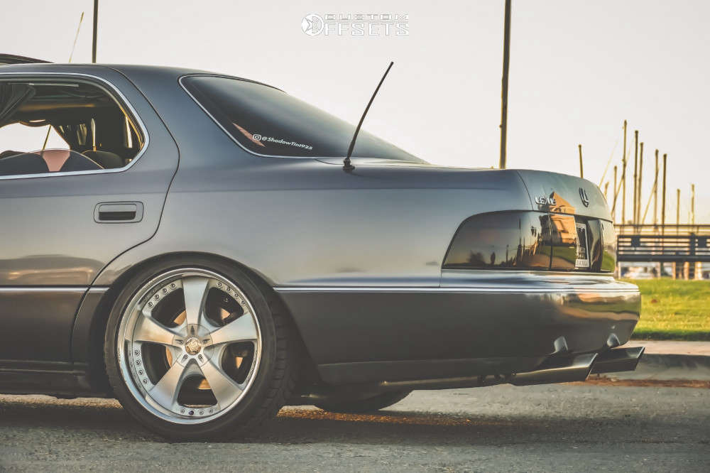 1990 Lexus LS400 with 19x9.5 30 Work LS Series and 235/35R19 Sentury ...