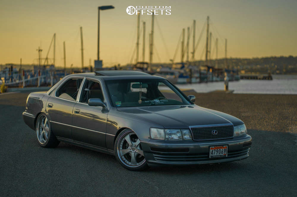 1990 Lexus LS400 with 19x9.5 30 Work LS Series and 235/35R19 Sentury ...